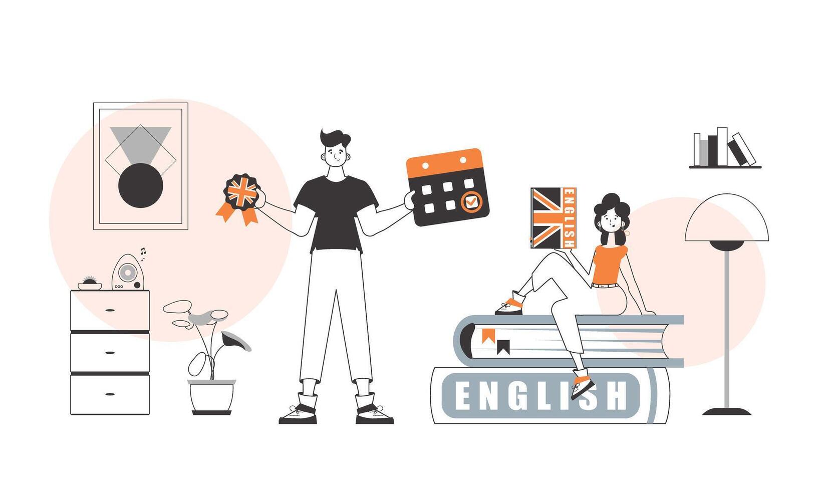 The team helps teach English. The concept of learning a foreign ...