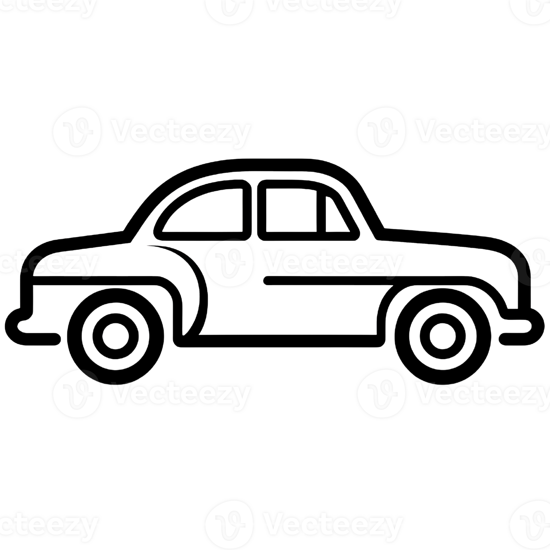Car Line Art Cartoon Ai Generative 28654161 Png