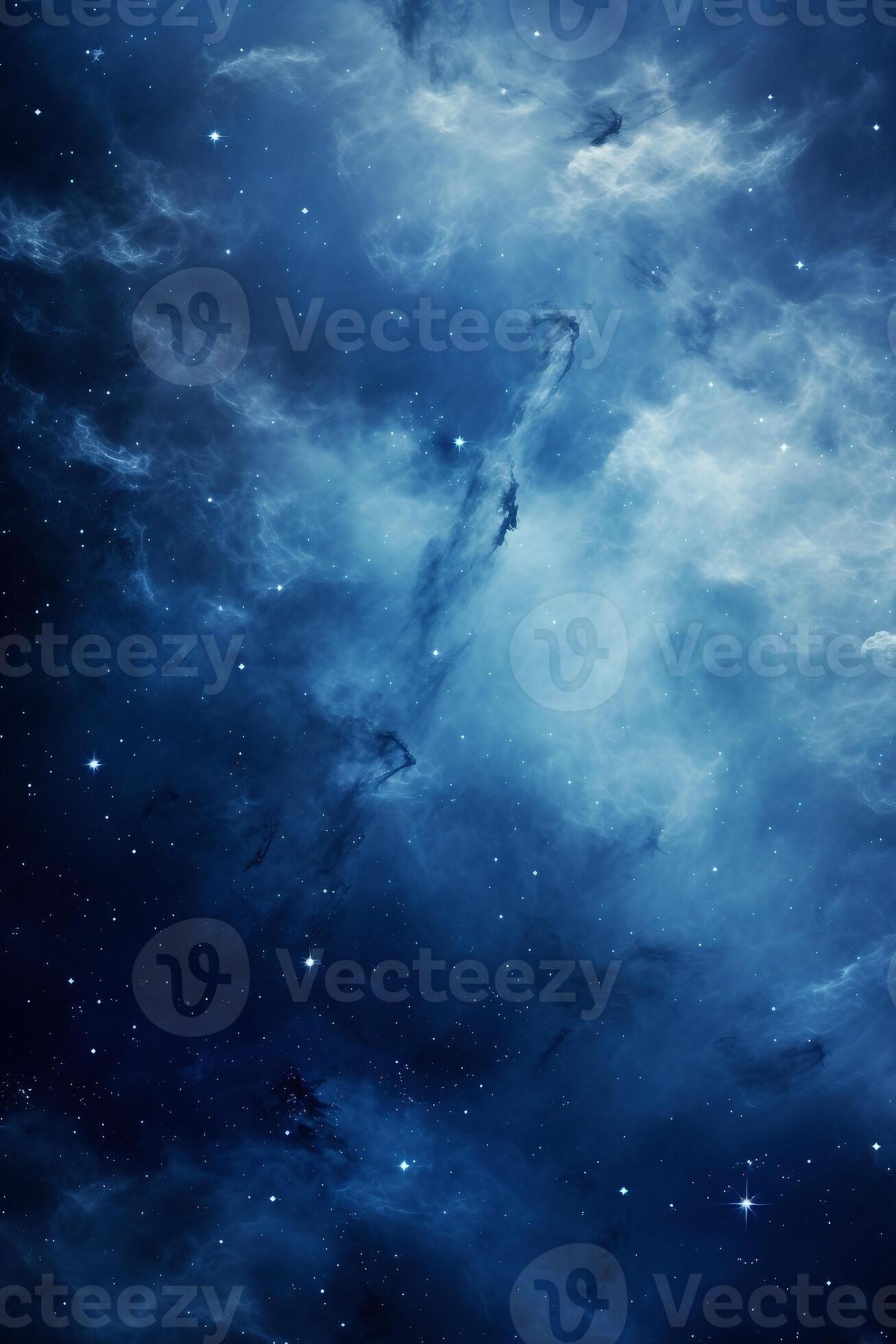 Captivating beauty of space with a distant nebula amidst a star-filled ... Captivating beauty of space with a distant nebula amidst a star-filled ...
