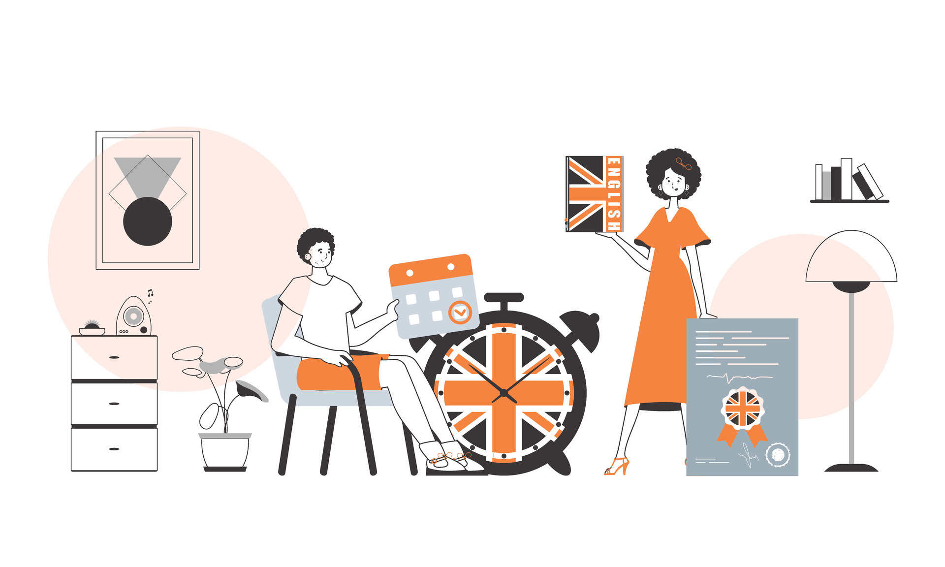 The team helps teach English. The concept of learning a foreign ...