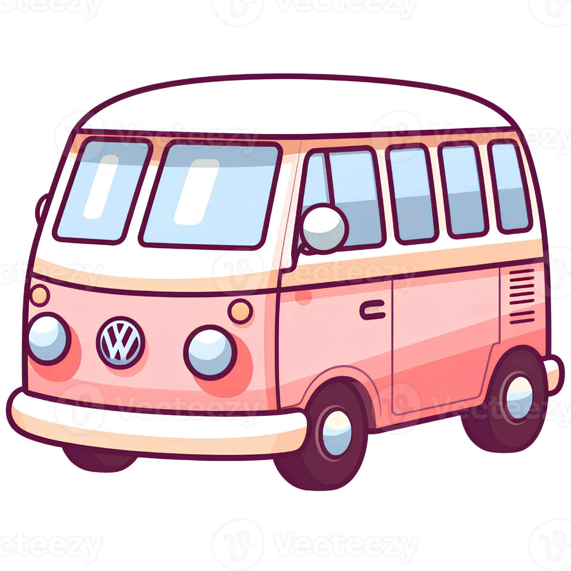 van cartoon ai generative 28658074 PNG