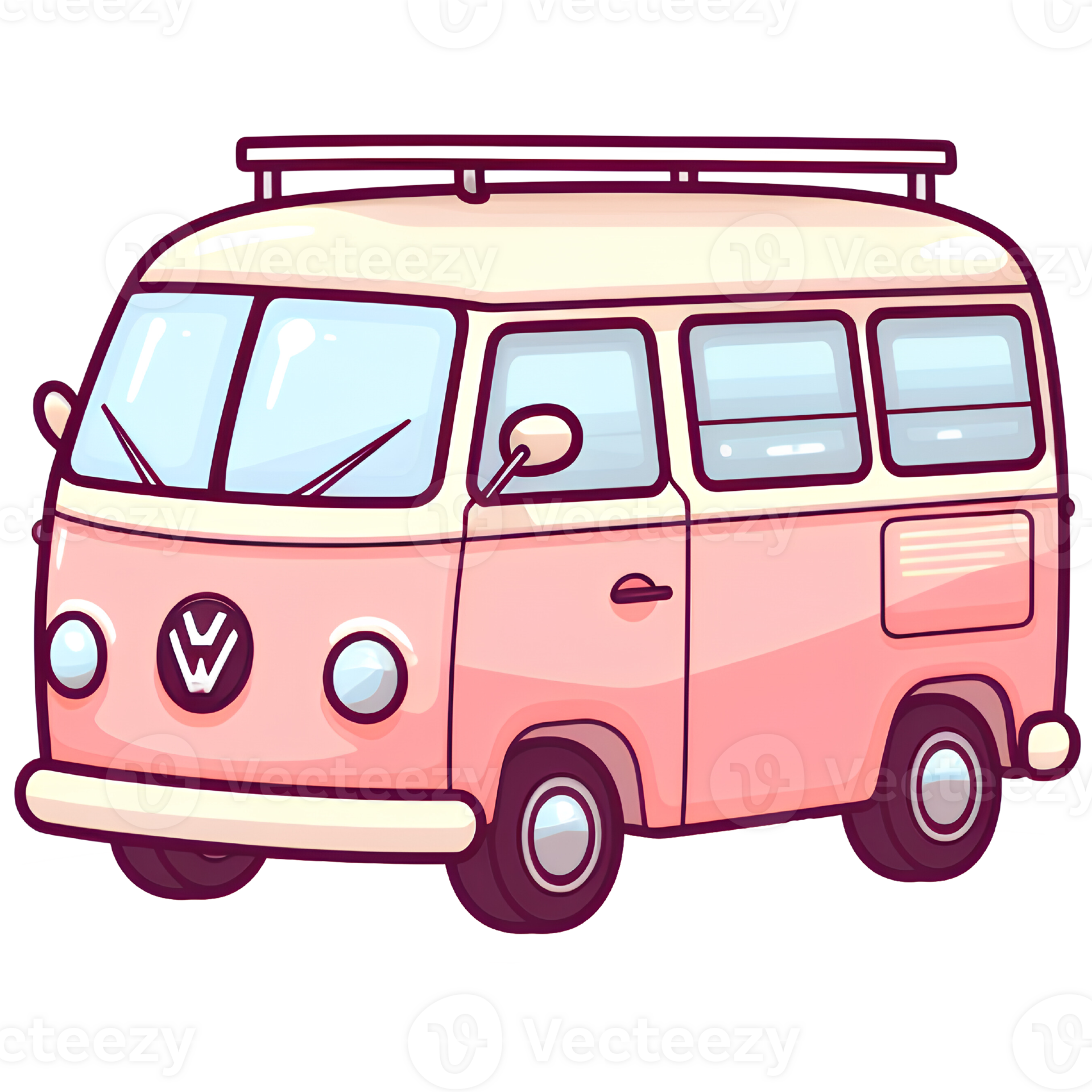 van cartoon ai generative 28658076 PNG