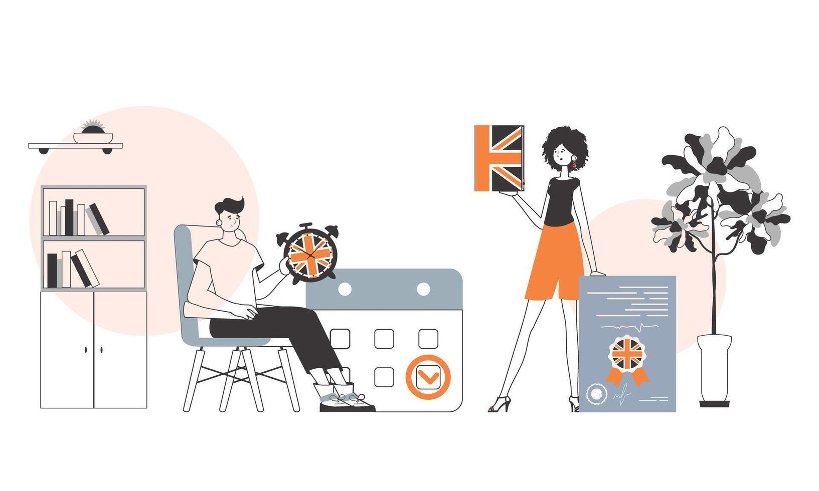 The team helps teach English. The concept of learning a foreign ...