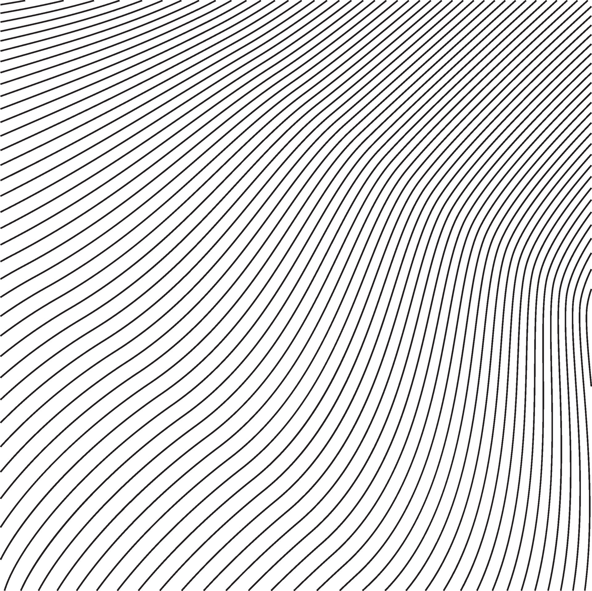 Abstract black waved lines isolated on white background 28659754 Vector ...