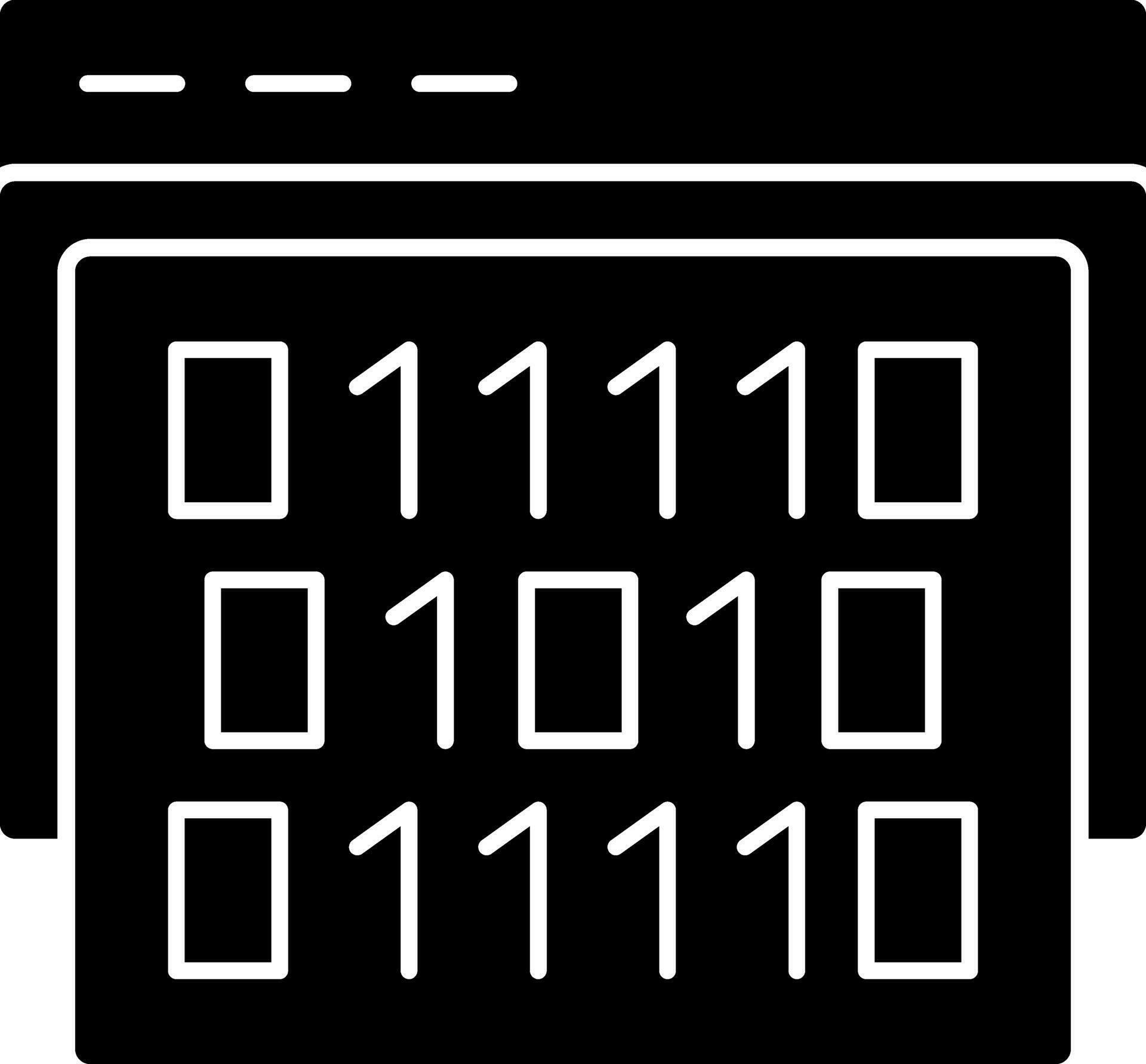 Binary code Vector Icon Design 28663205 Vector Art at Vecteezy