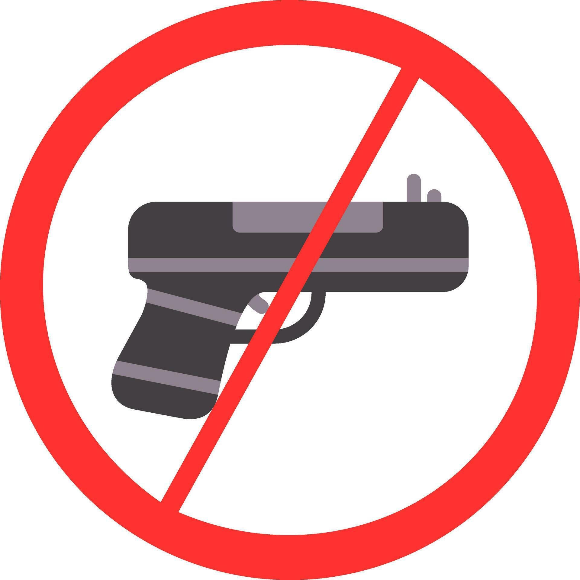 No Weapons Vector Icon Design 28664143 Vector Art at Vecteezy