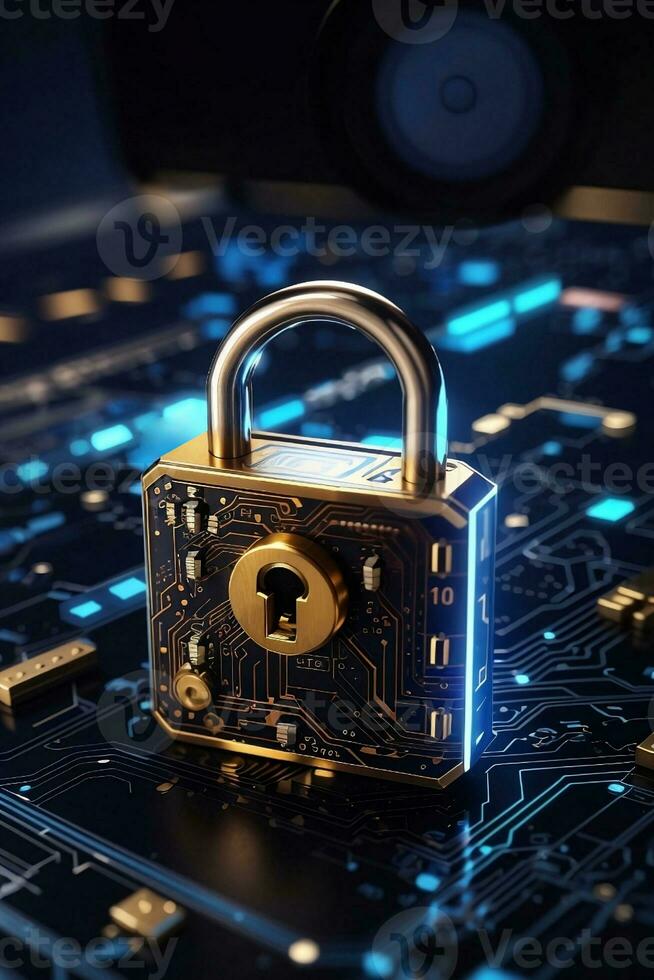 Security And Cyber Security Firewall Generative Ai Illustration