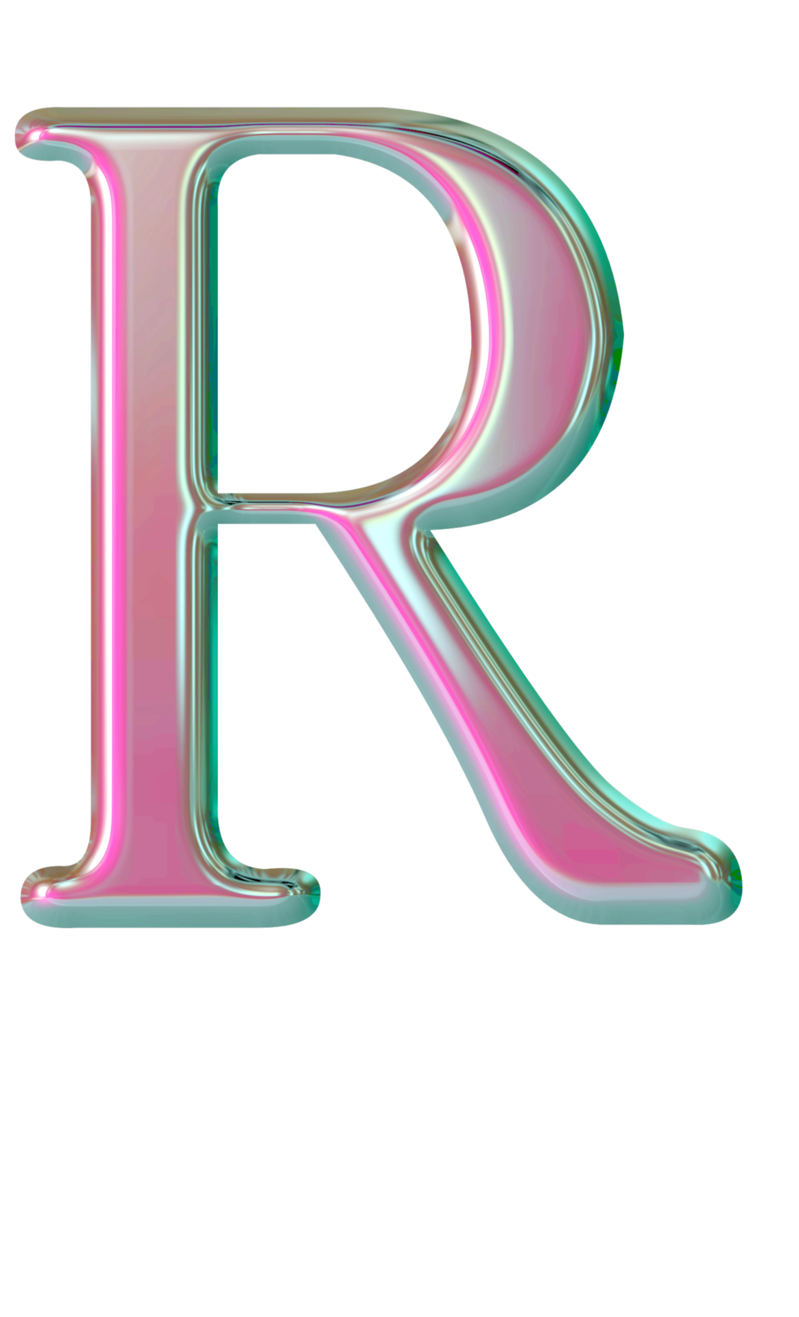 Iridescent Uppercase Alphabet Letters 28671939 Png