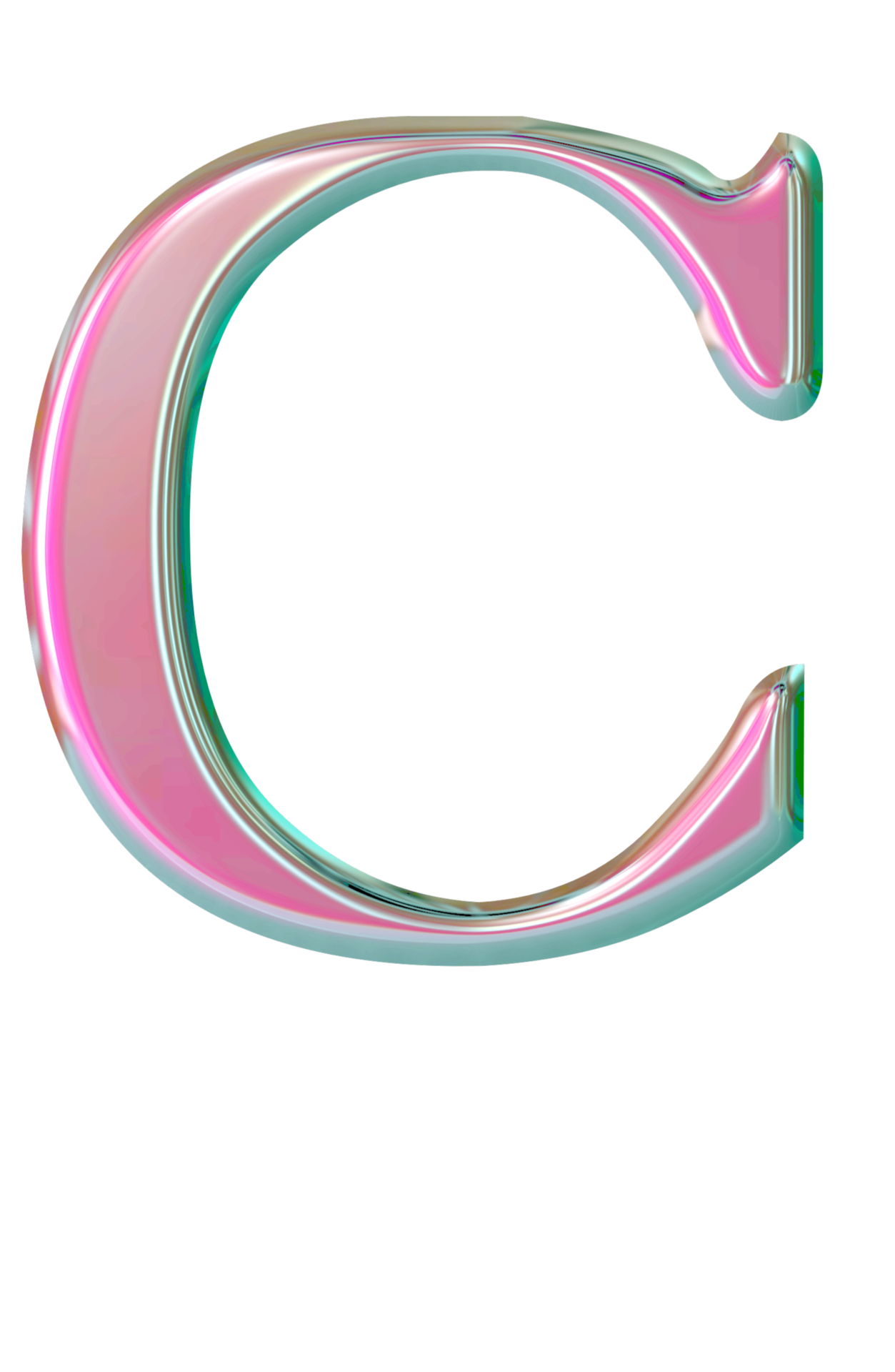 Iridescent Uppercase Alphabet Letters 28671953 Png