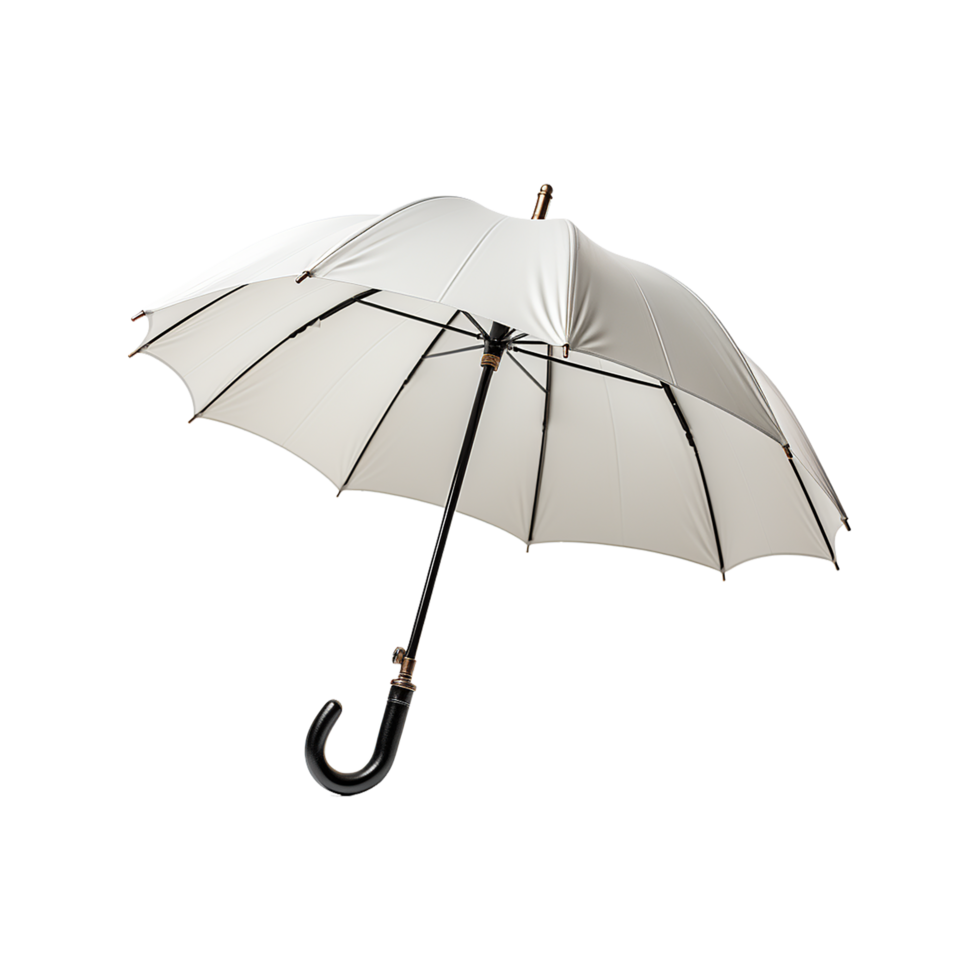 Umbrella, Umbrella Png, White Color Umbrella, Transparent Background, AI Generated 28672229 PNG