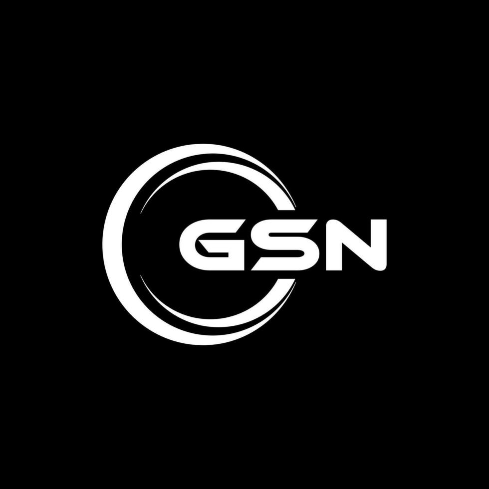 GSN Logo Design, Inspiration for a Unique Identity. Modern Elegance and Creative Design ...
