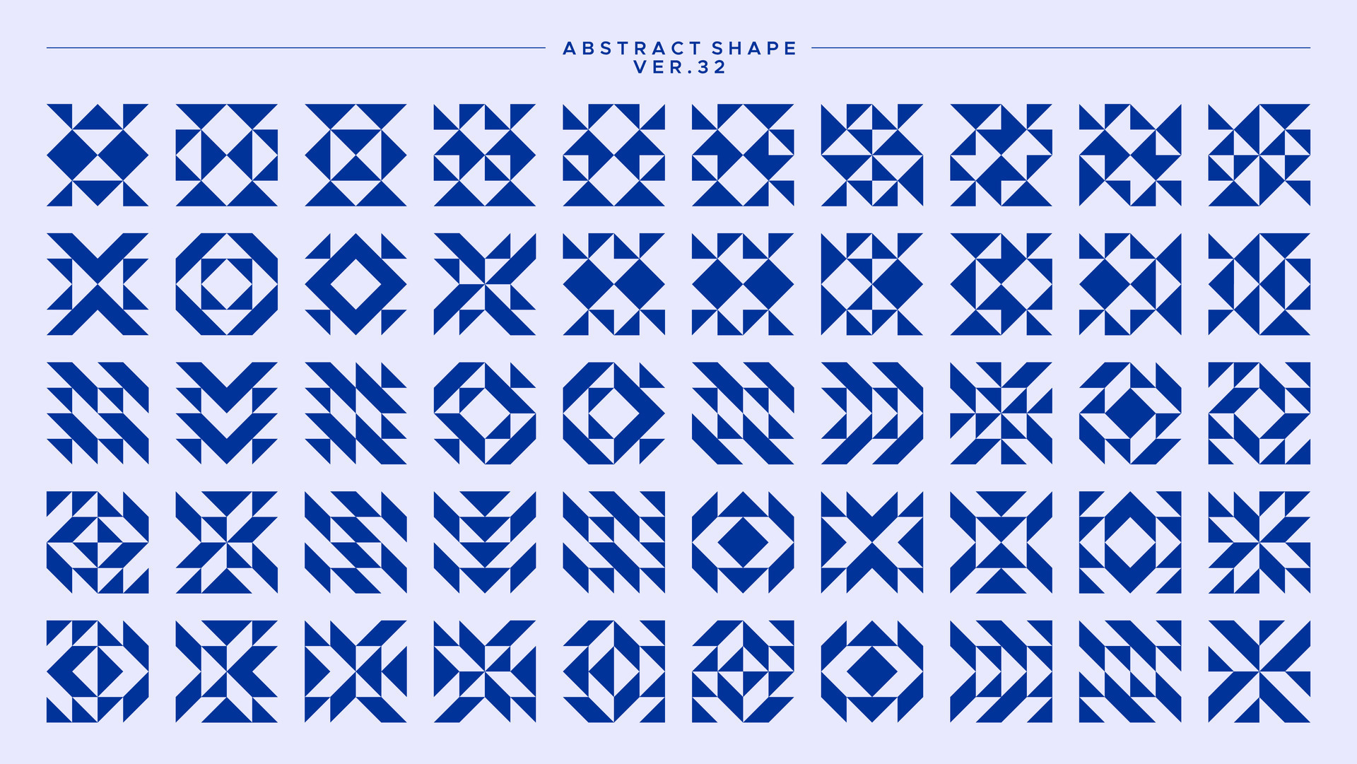 Set of sharp line abstract basic shape pattern design 28683993 Vector ...