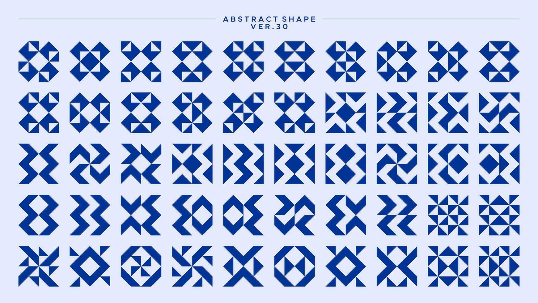 Minimalist Sharp Line Memphis Abstract Square Basic Shape Pattern Design Set 28683996 Vector Art