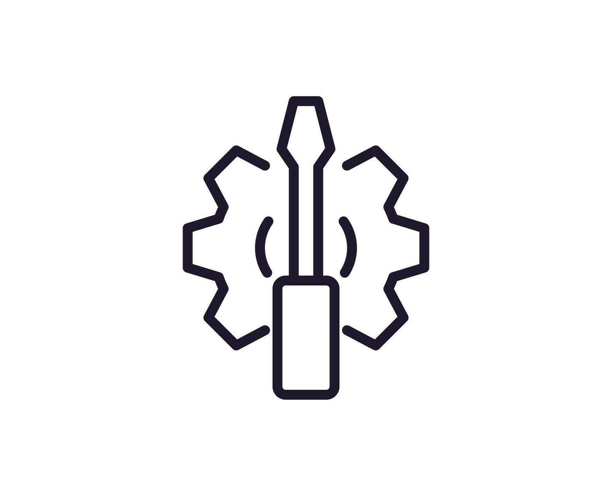 Setting line icon on white background 28684331 Vector Art at Vecteezy