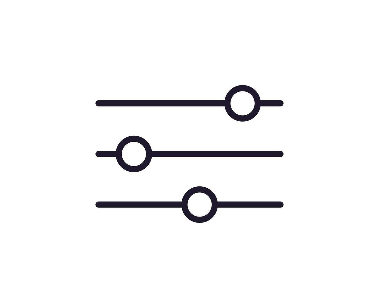 Setting line icon on white background 28684402 Vector Art at Vecteezy