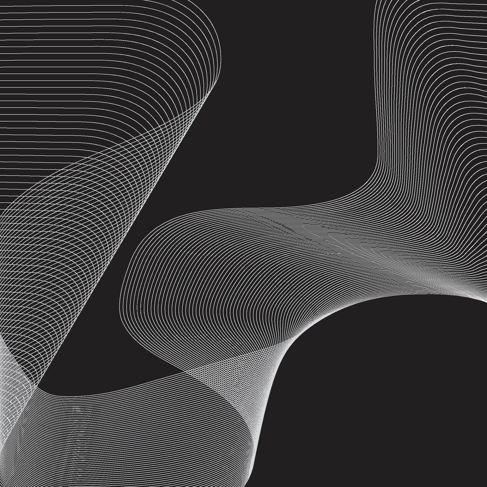 Abstract background Black and white Wave line. flowing shape and curve ...