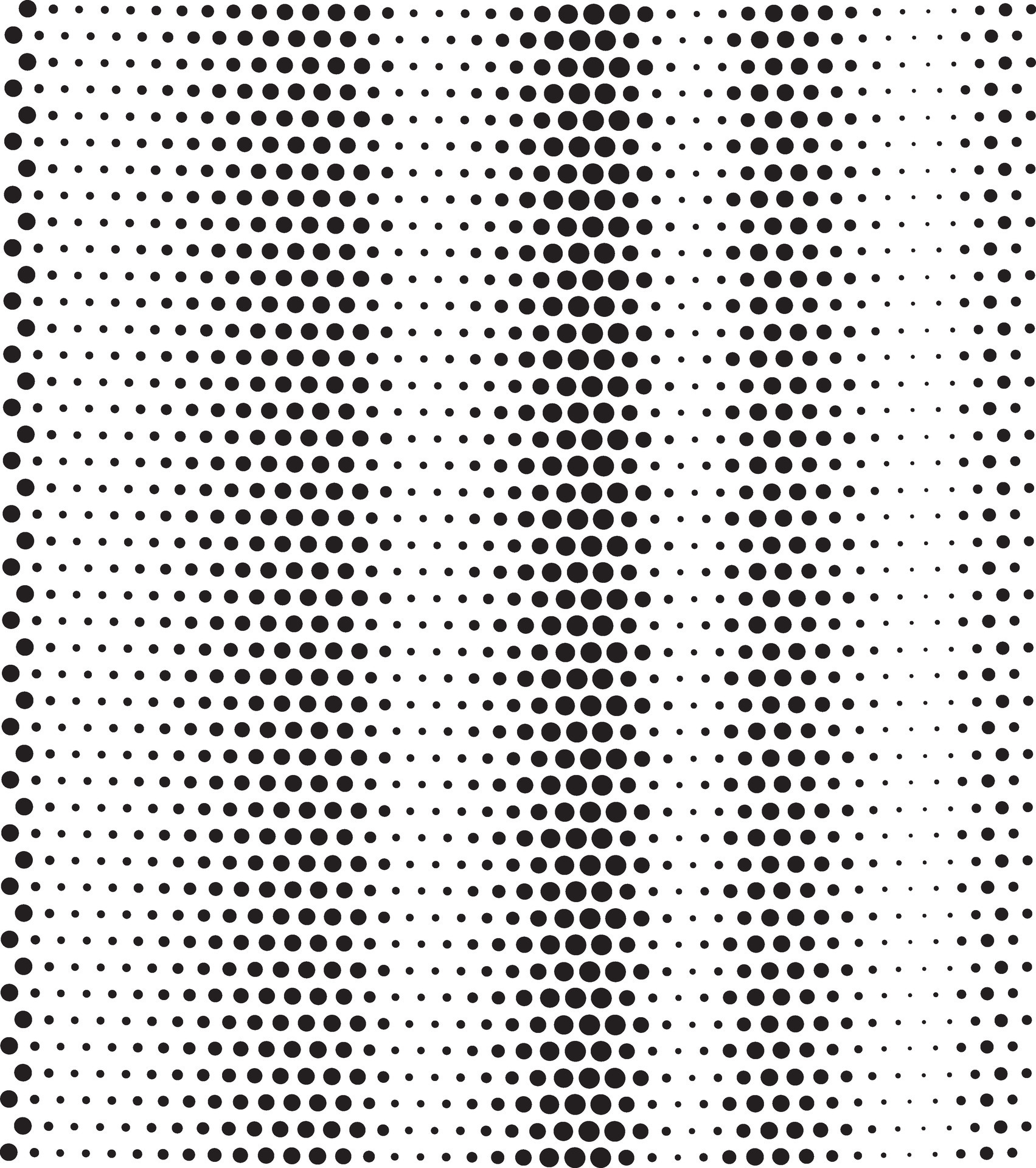Black Color Halftone Dot Pattern Background Circle Pattern Radial Spirals Connected Dots