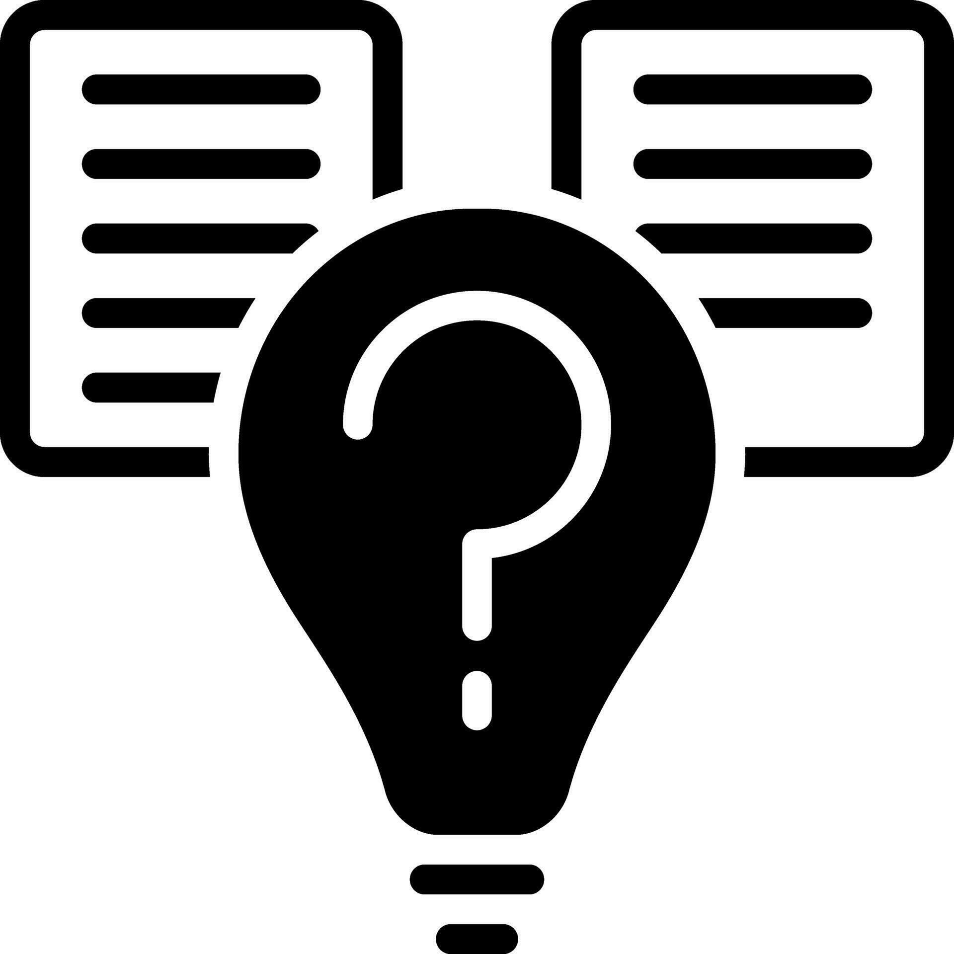 solid icon for hypothesis 28699105 Vector Art at Vecteezy