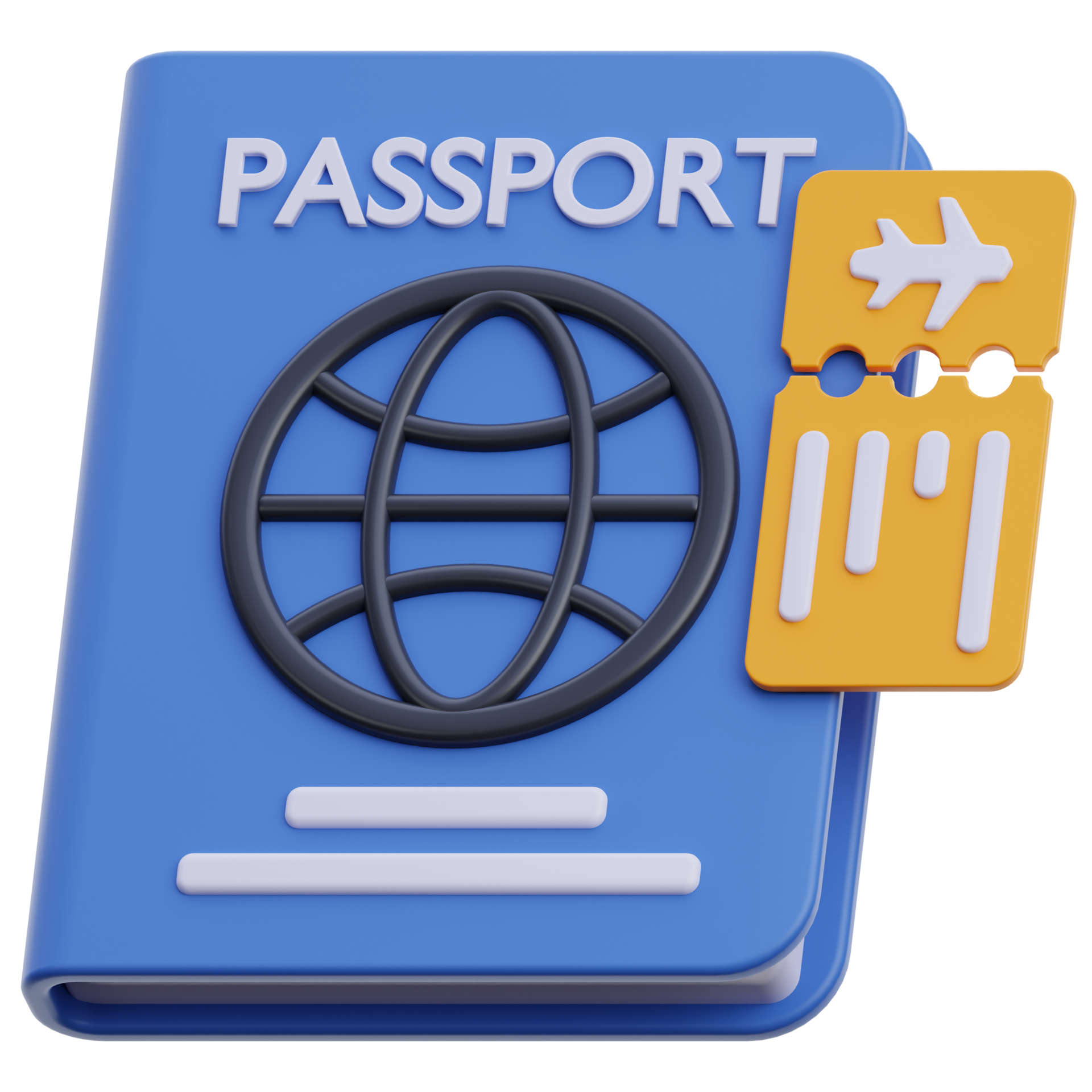 3d Pass Document Illustration 3d Ticket Document Illustration