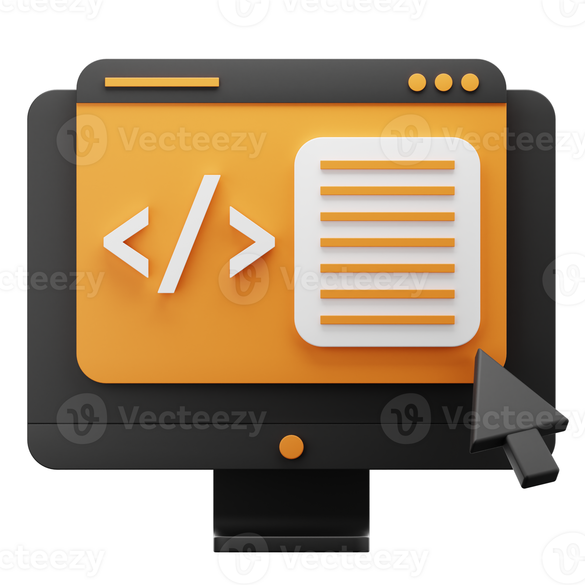 web coding service 3d icon. 28700144 PNG