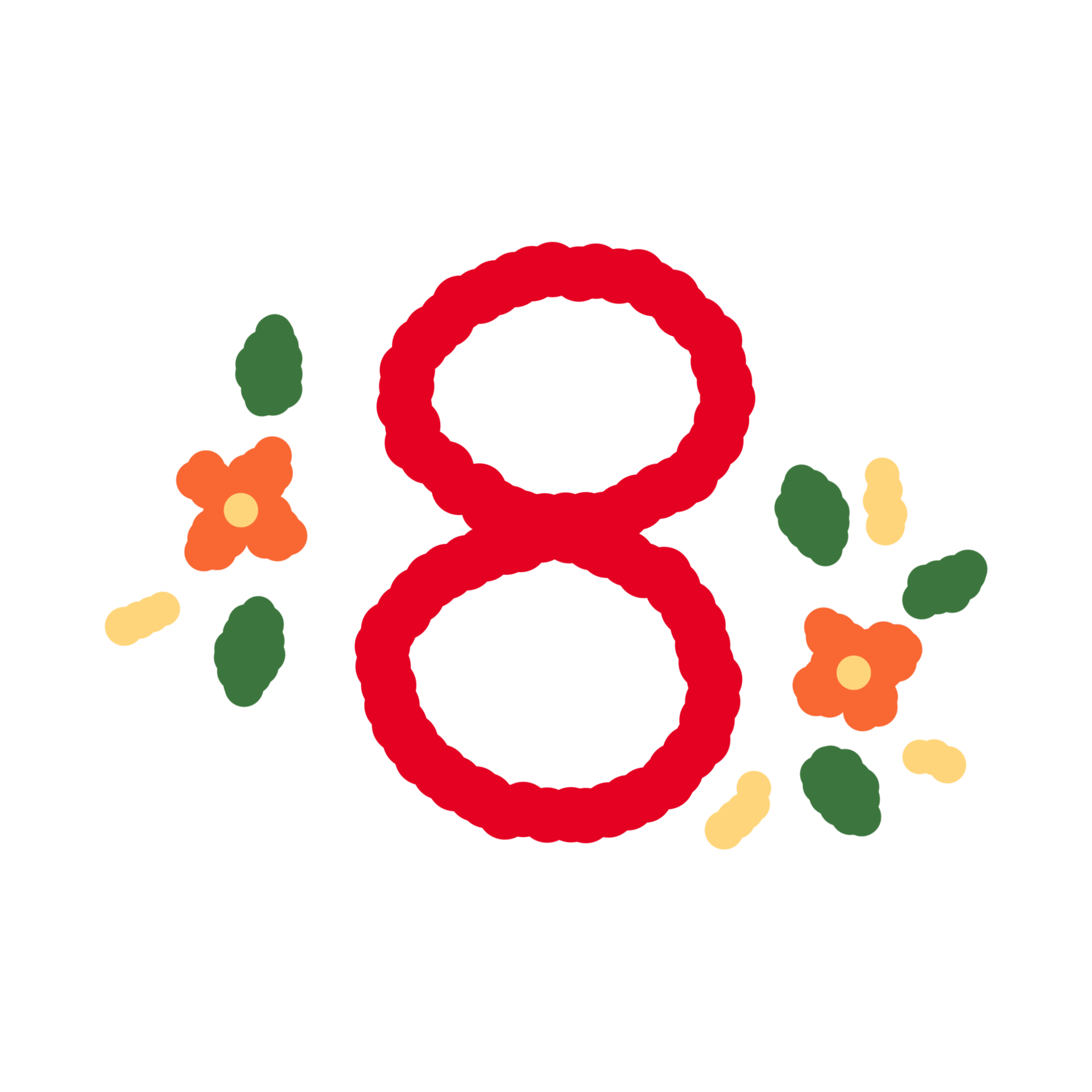 number-8-with-flower-design-28700553-png
