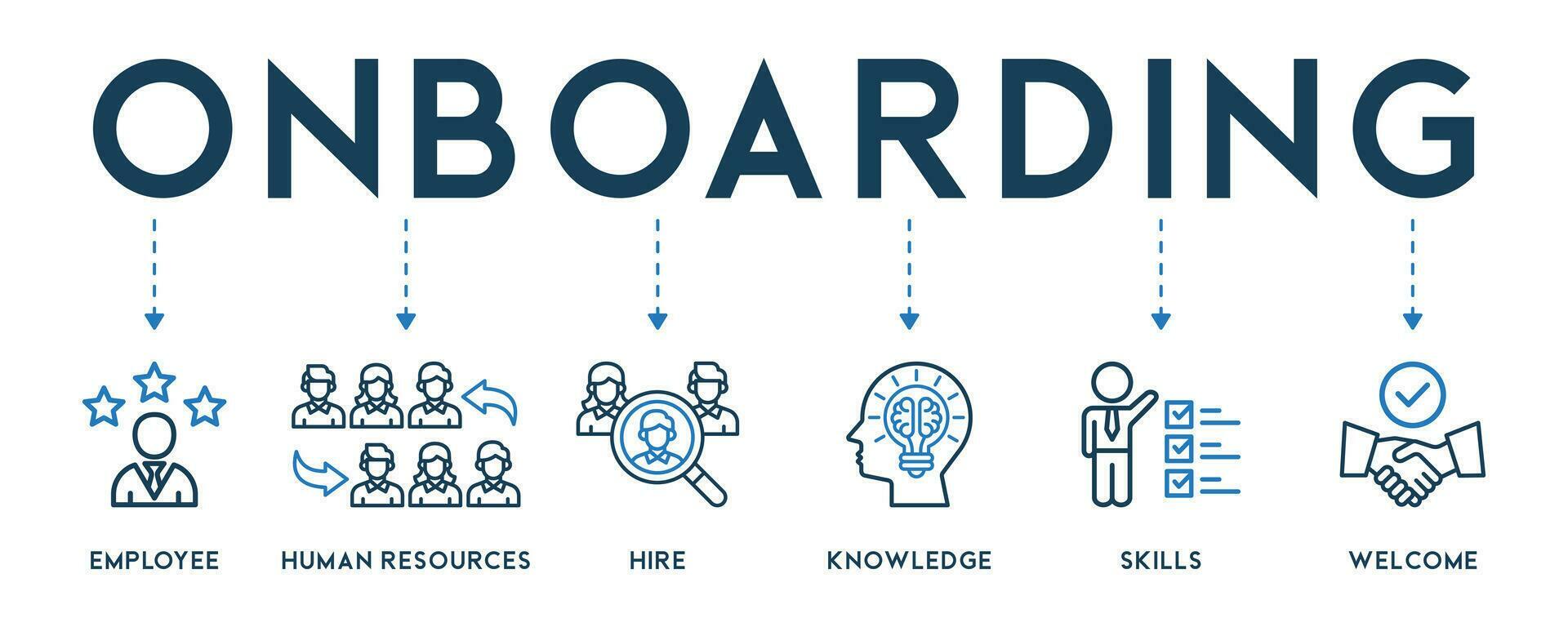 Onboarding icon - vector illustration . Onboarding, human resources ...