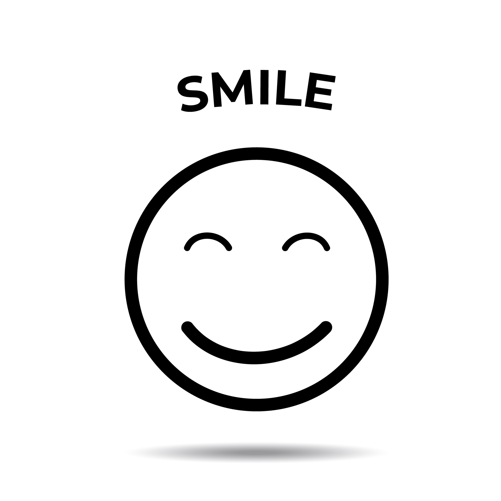 Smile icon, illustration 28701495 PNG