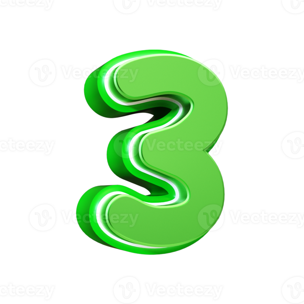 3d Render Green Number 28703577 PNG 3d-render-green-number-28703577-png