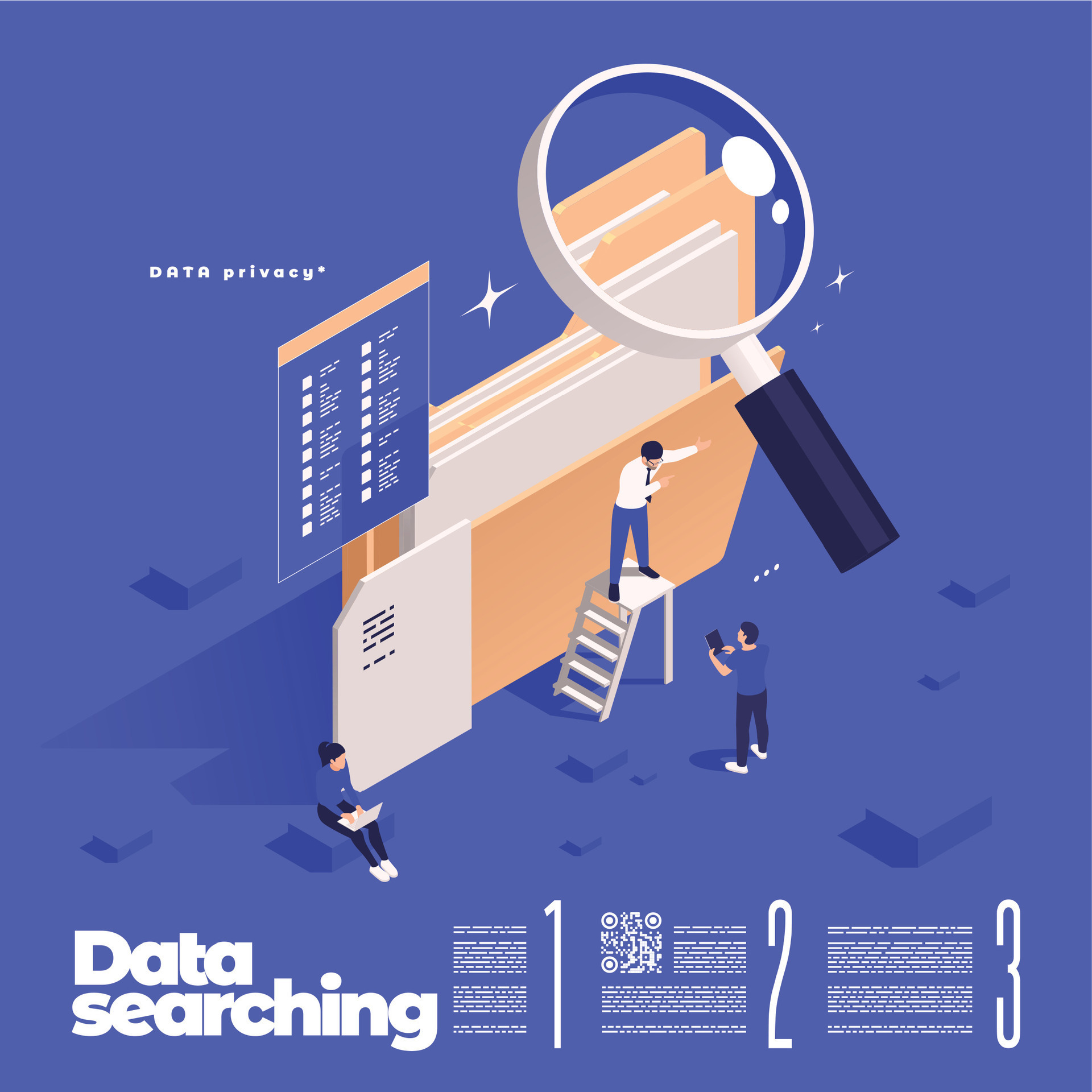 Isometric Data Searching Composition 28703827 Vector Art at Vecteezy