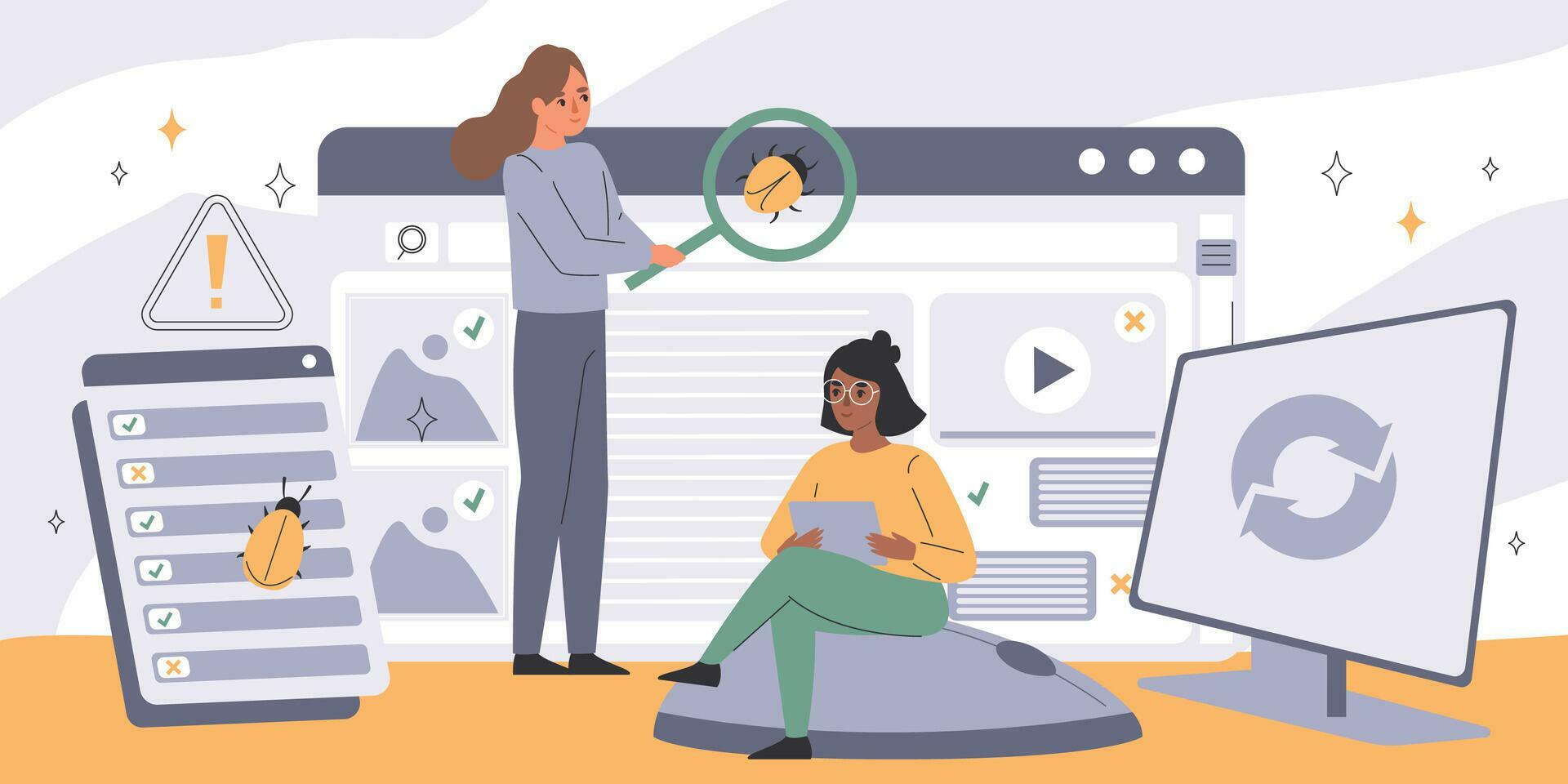 Software Testing Background 28704792 Vector Art at Vecteezy