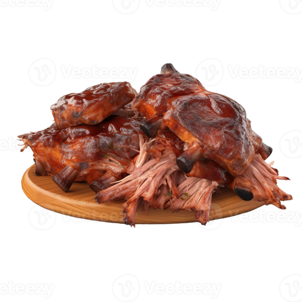 Ai Generated Grill Pulled Pork Bbq Realistic 3d Brisket Flying In The Air Grilled Meat