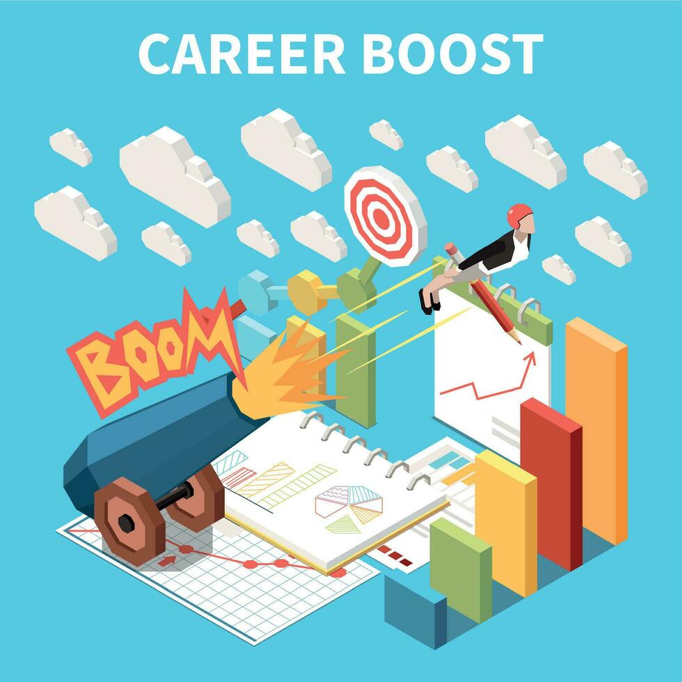 Career Boost Isometric Composition 28705082 Vector Art at Vecteezy Career Boost Isometric Composition 28705082 Vector Art at Vecteezy