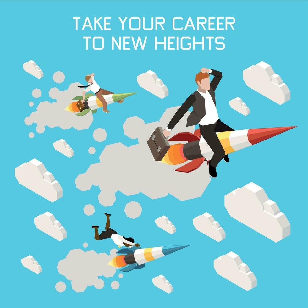 Career Boost Isometric Poster 28706123 Vector Art at Vecteezy Career Boost Isometric Poster 28706123 Vector Art at Vecteezy
