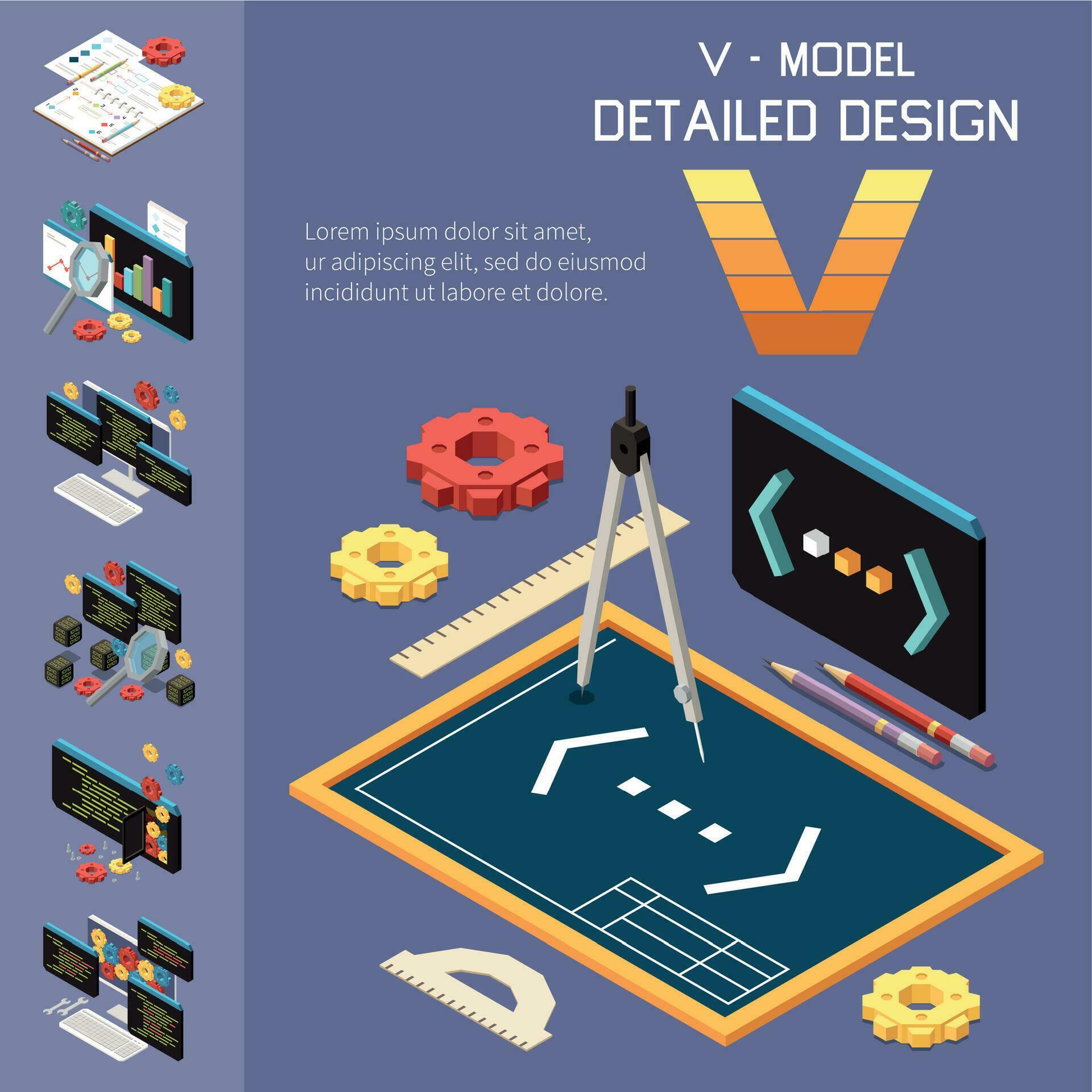 V Model Programming Composition 28706542 Vector Art at Vecteezy