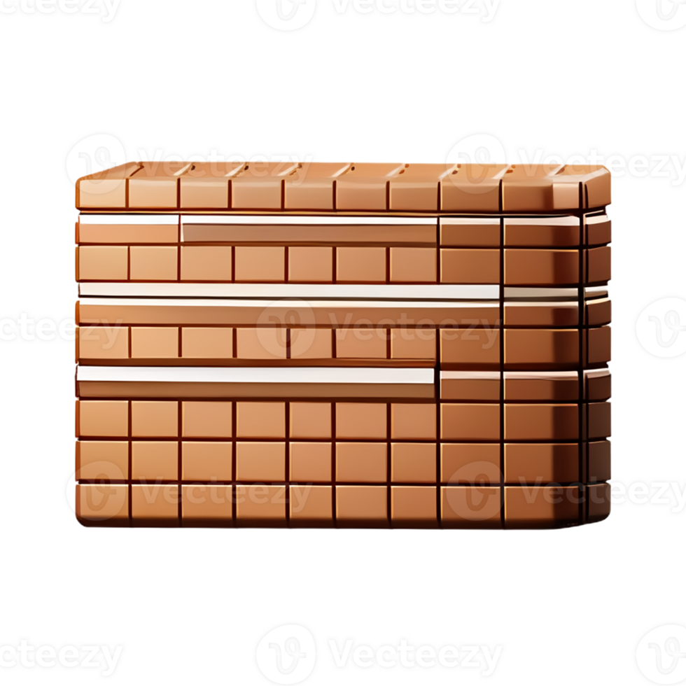 Brick Wall 3d Rendering Icon Illustration 28709168 Png
