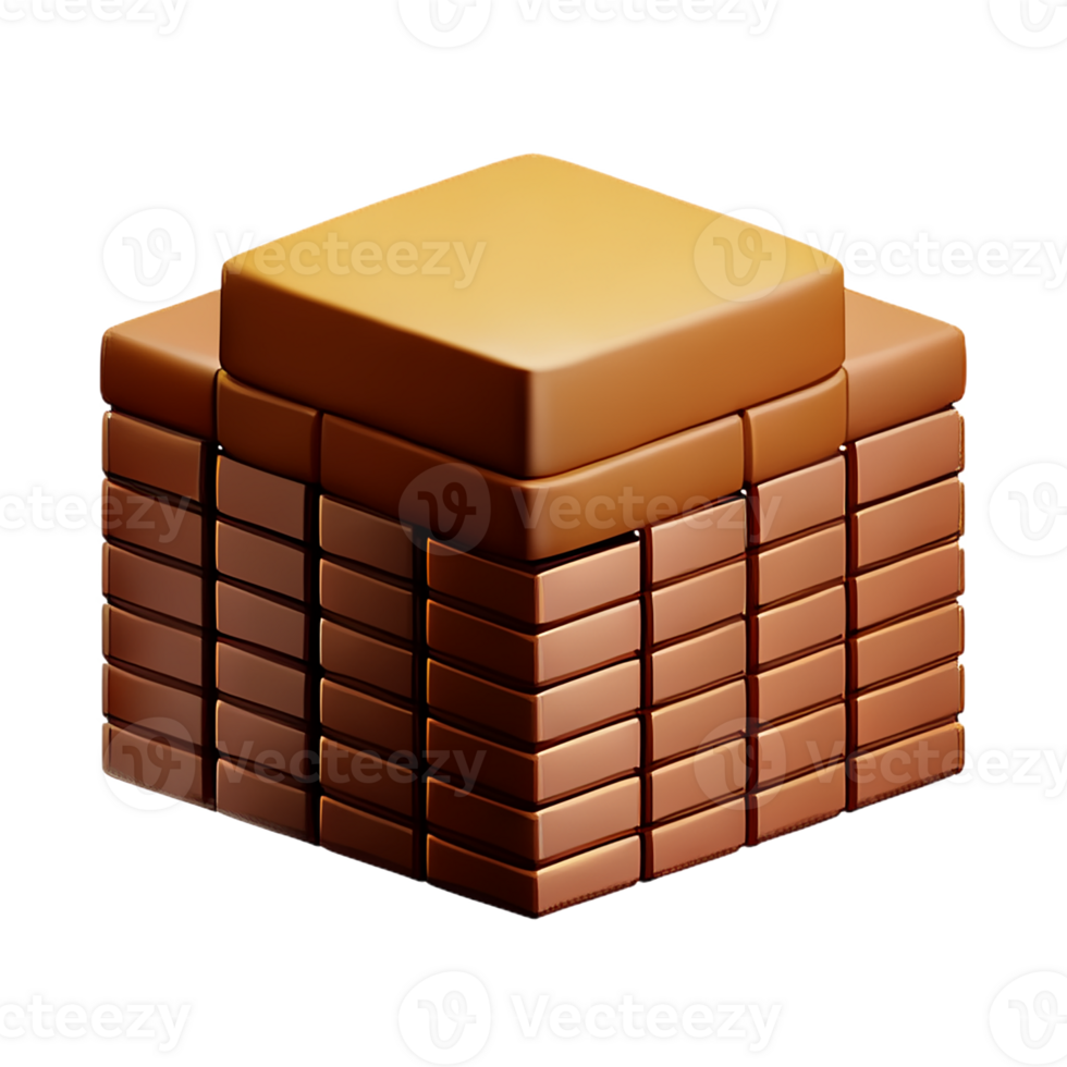 Brick Wall 3d Rendering Icon Illustration 28711289 Png