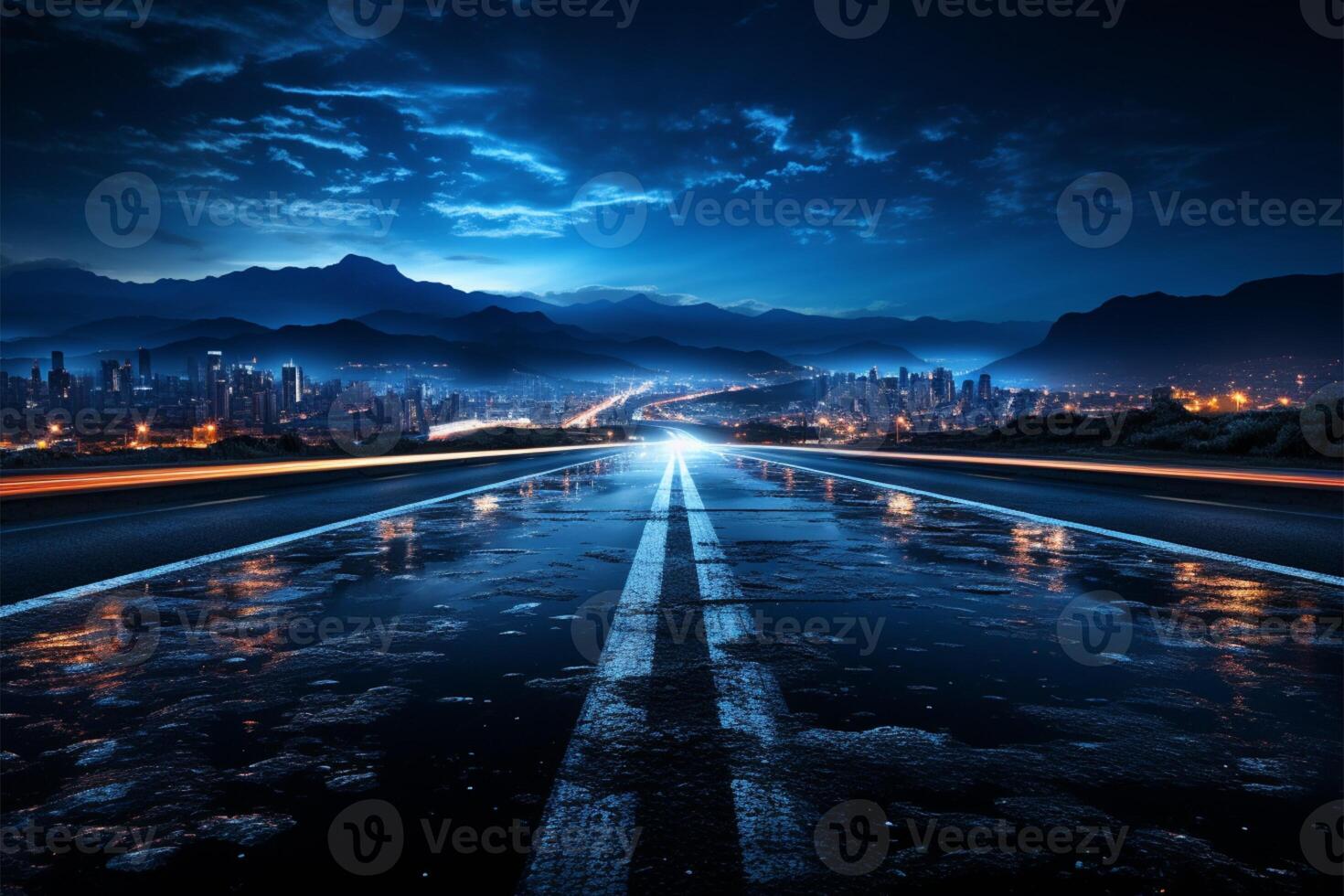 City night background store