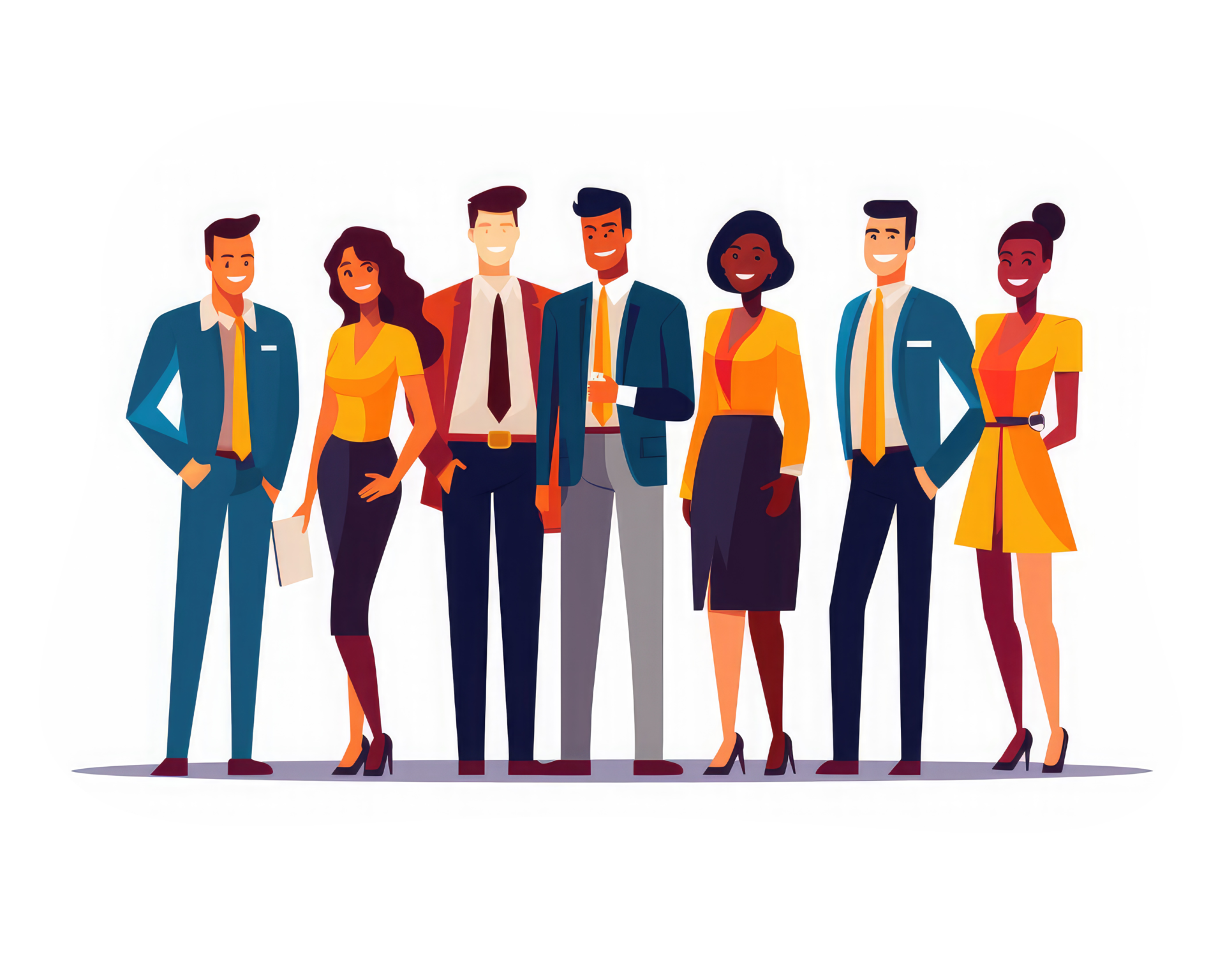 Business People Team Group Human Resource Ai Generated 28711798 Png