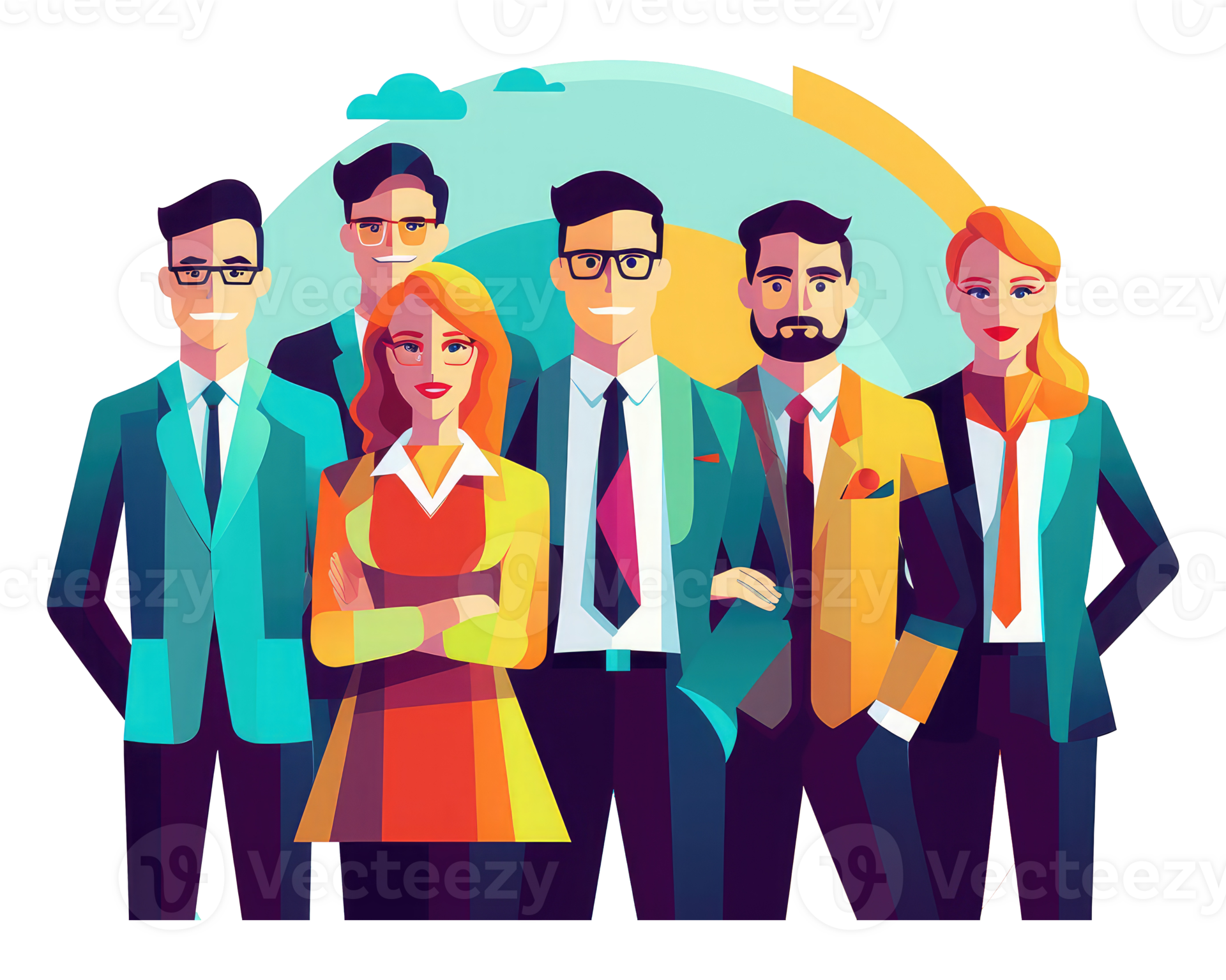 Business People Team Group Human Resource Ai Generated 28711996 Png