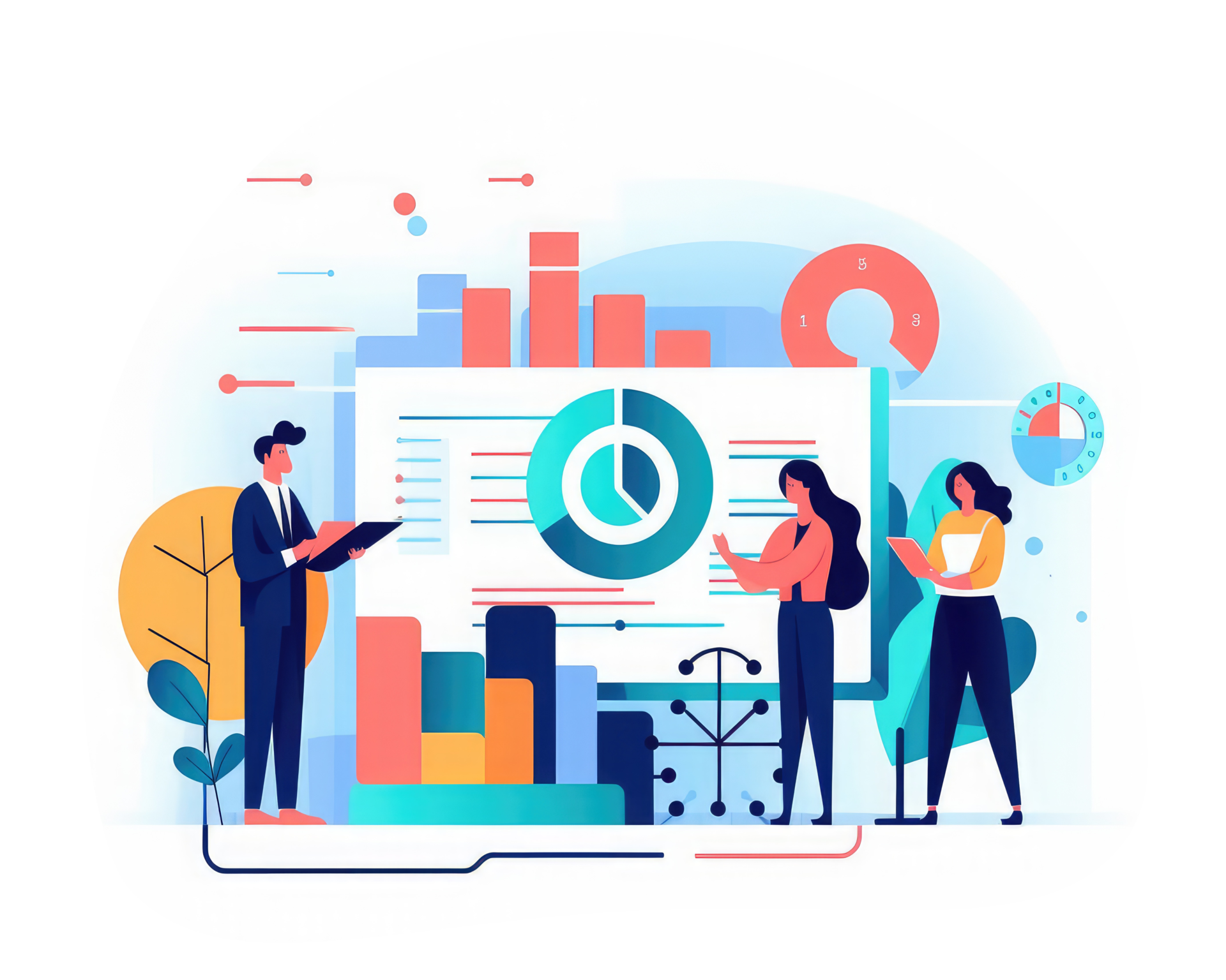 business team prepare data analytics . AI Generated 28711998 PNG business team prepare data analytics . AI Generated 28711998 PNG