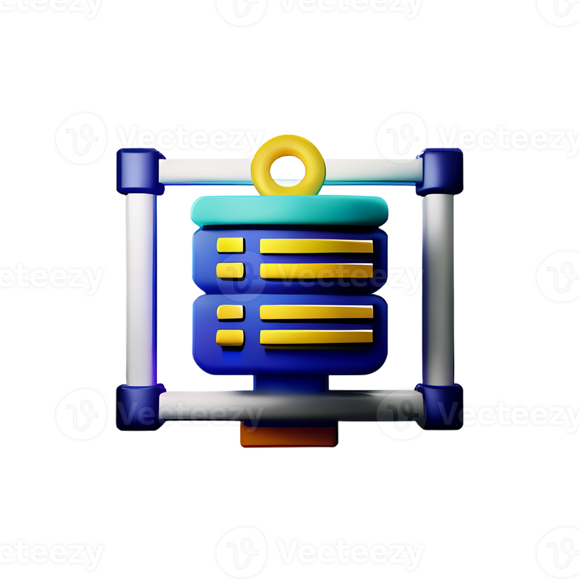 database 3d rendering icon illustration 28712099 PNG