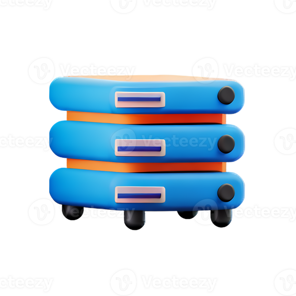 database 3d rendering icon illustration 28712144 PNG