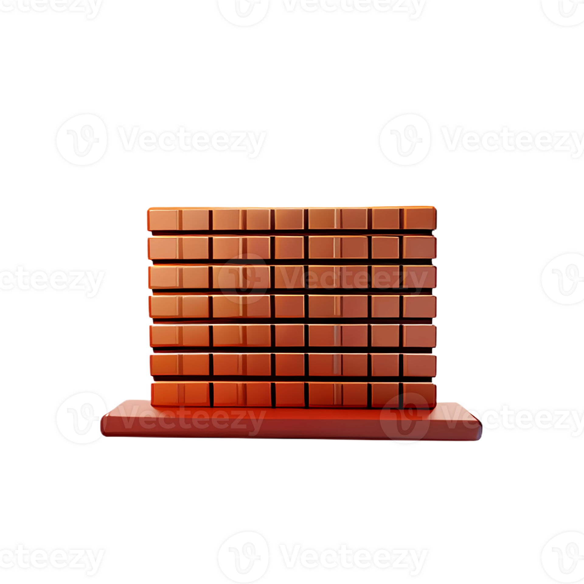 Brick Wall 3d Rendering Icon Illustration 28712458 Png