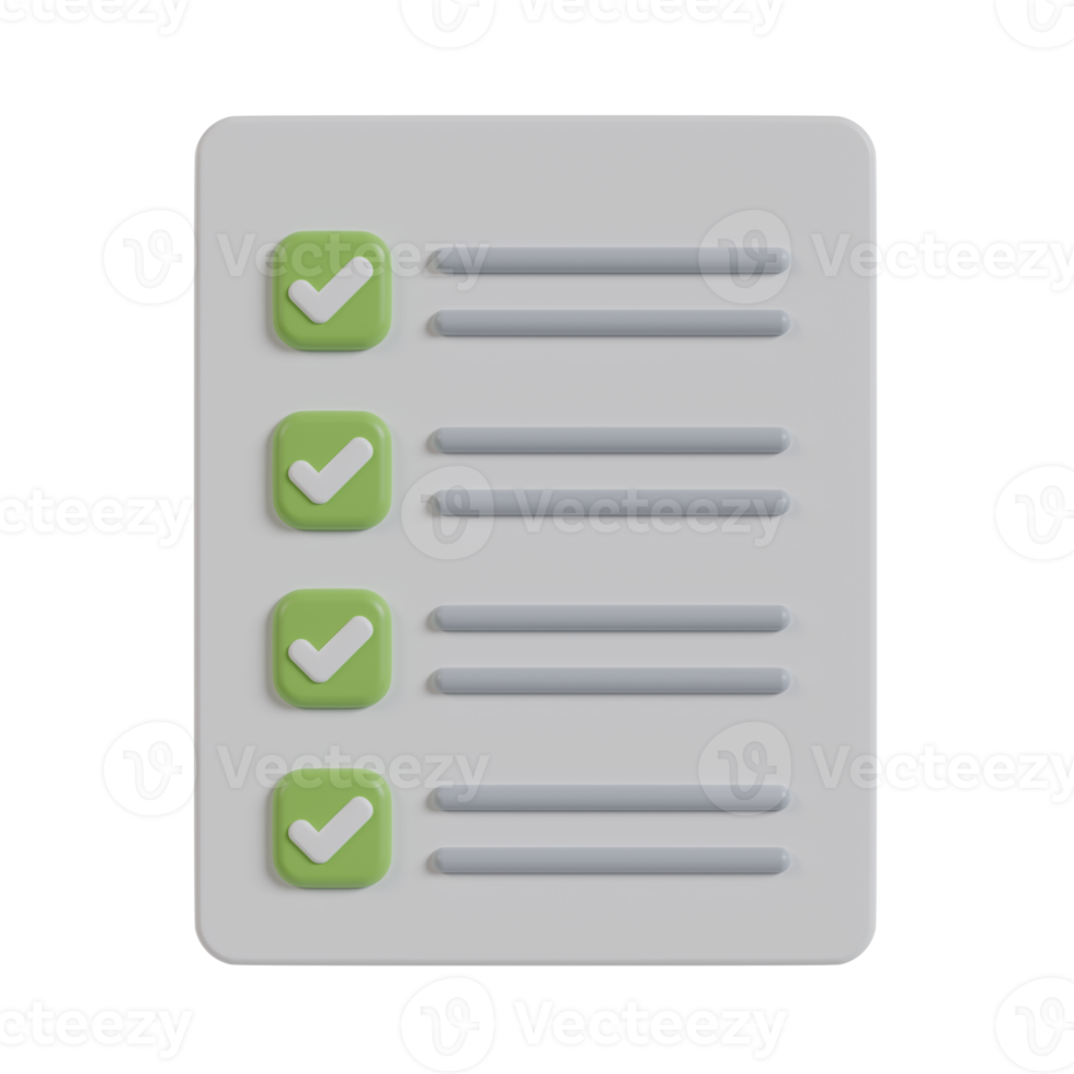 Checklist icon 3d task document check list. 28713284 PNG Checklist icon 3d task document check list. 28713284 PNG
