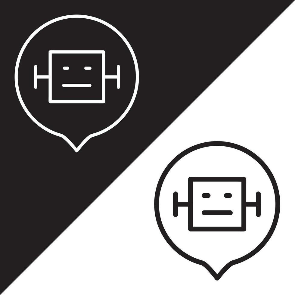 Artificial Intelligence Chatbot Icon Chatbot Vector Icon From