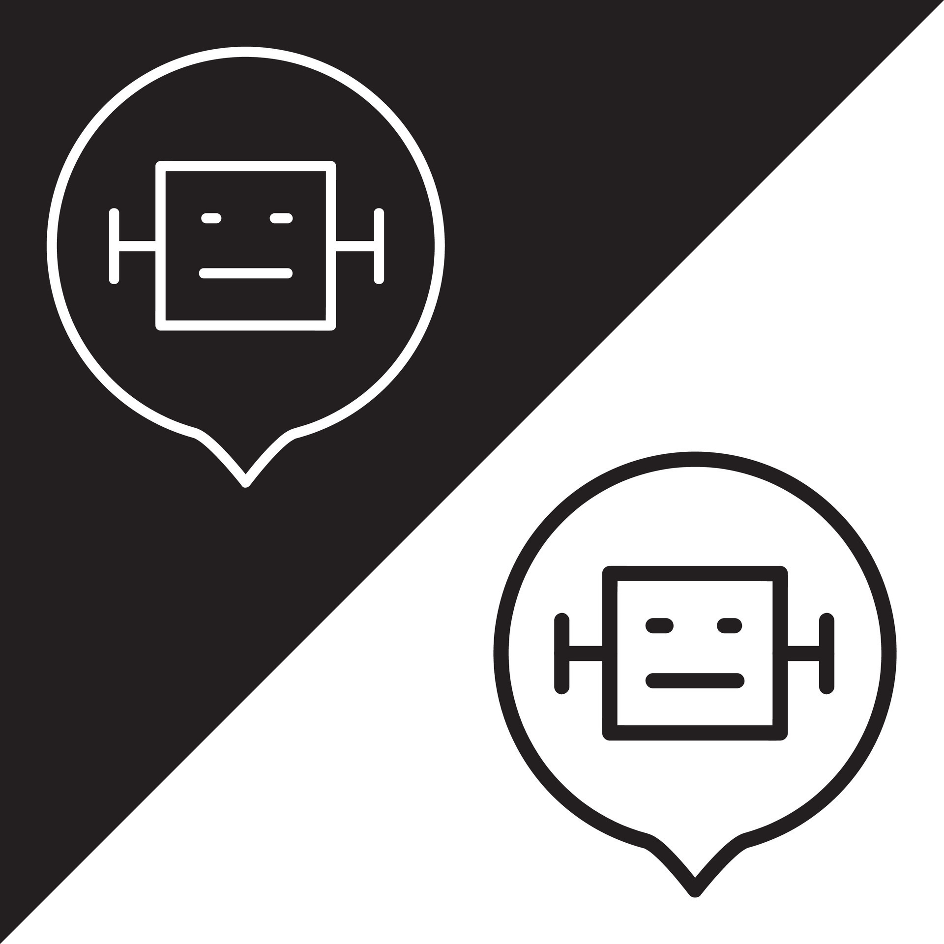 Artificial Intelligence Chatbot Icon Chatbot Vector Icon From Artificial Intelligence