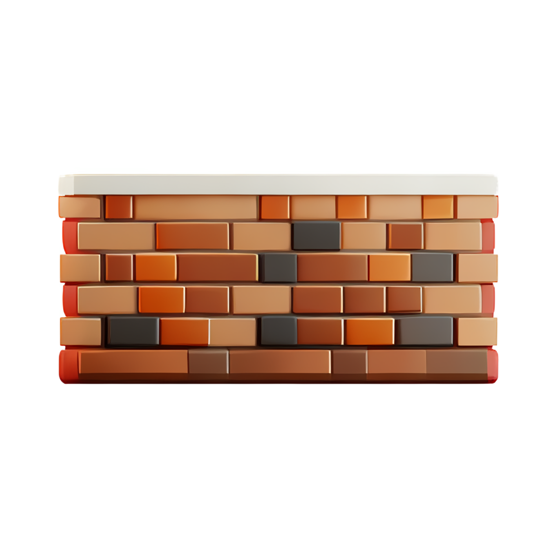 Brick Wall 3d Rendering Icon Illustration 28715525 Png