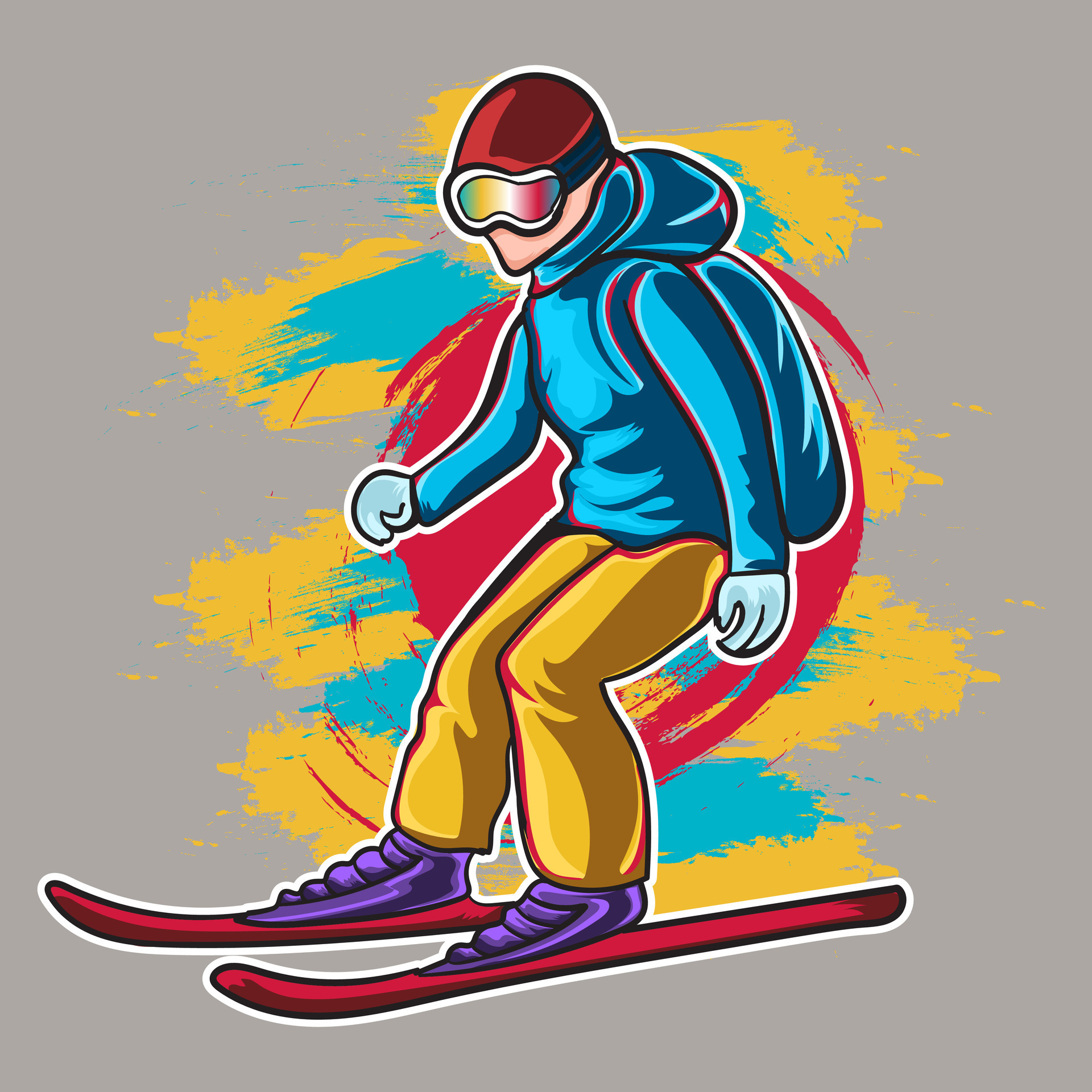 Snowboarding vector illustration design 28716688 Vector Art at Vecteezy