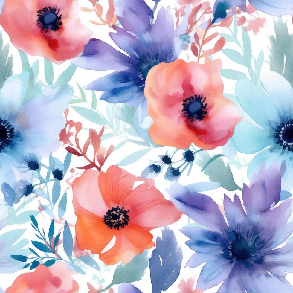 Watercolor Flower Wallpaper Stock Photos, Images and Backgrounds for ...