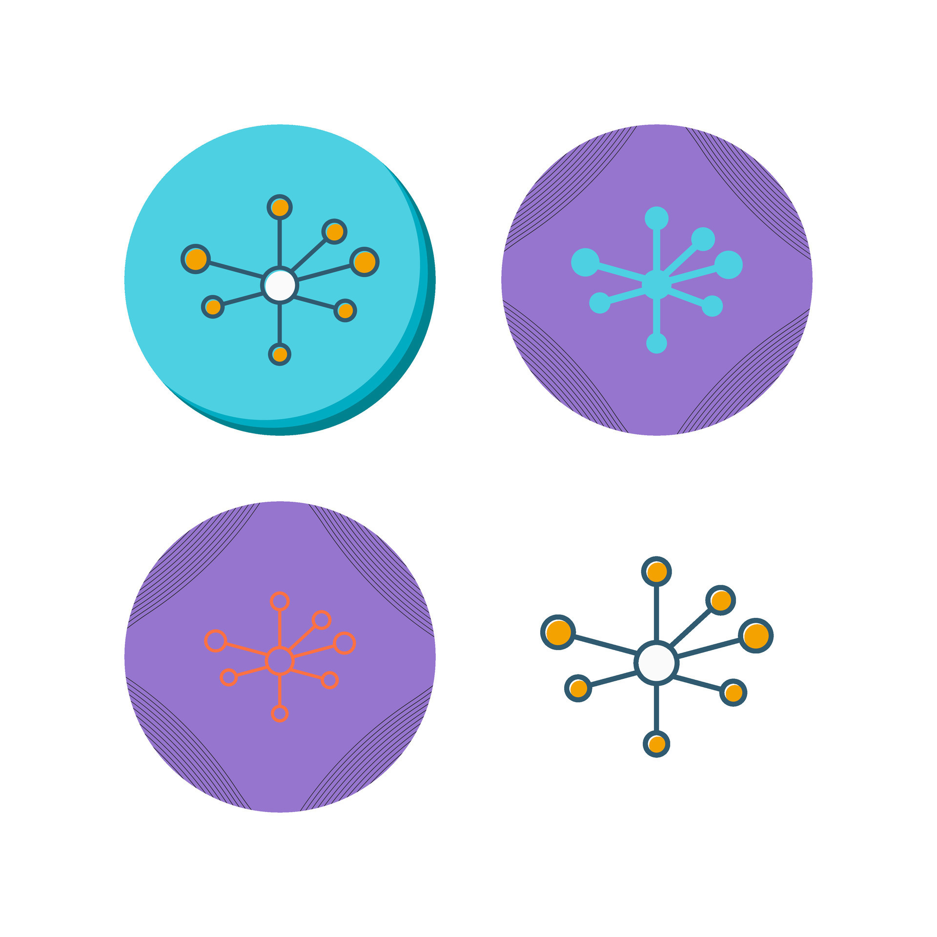 Molecular Structure Vector Icon 28726277 Vector Art At Vecteezy